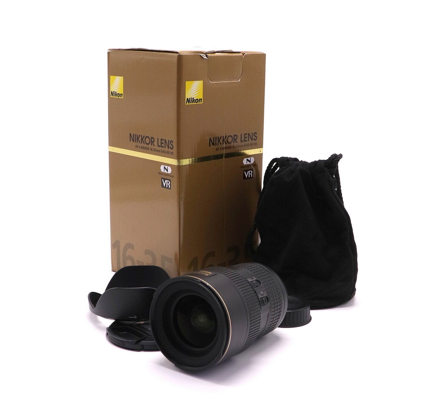 Объектив Nikon 16-35mm f/4G ED AF-S VR Nikkor в упаковке