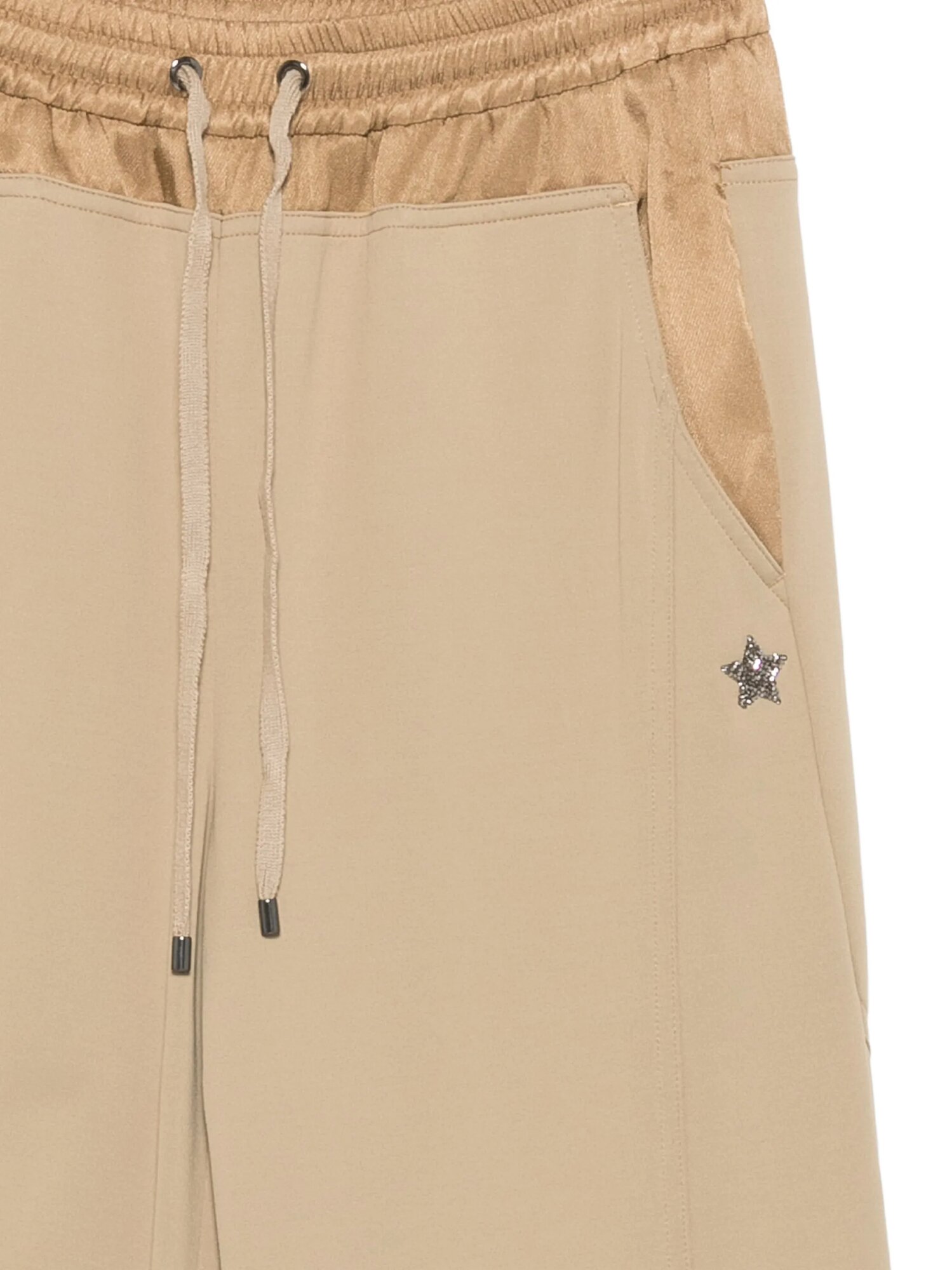 Брюки Lorena Antoniazzi Drawstring star-patch trousers, размер 38, разноцветный — фото 1