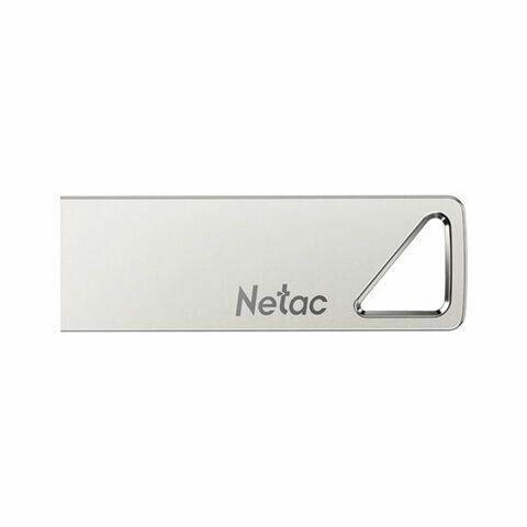 2 шт. Флеш-диск 64 GB NETAC U326, USB 2.0, металлический корпус, серебристый, NT03U326N-064G-20PN