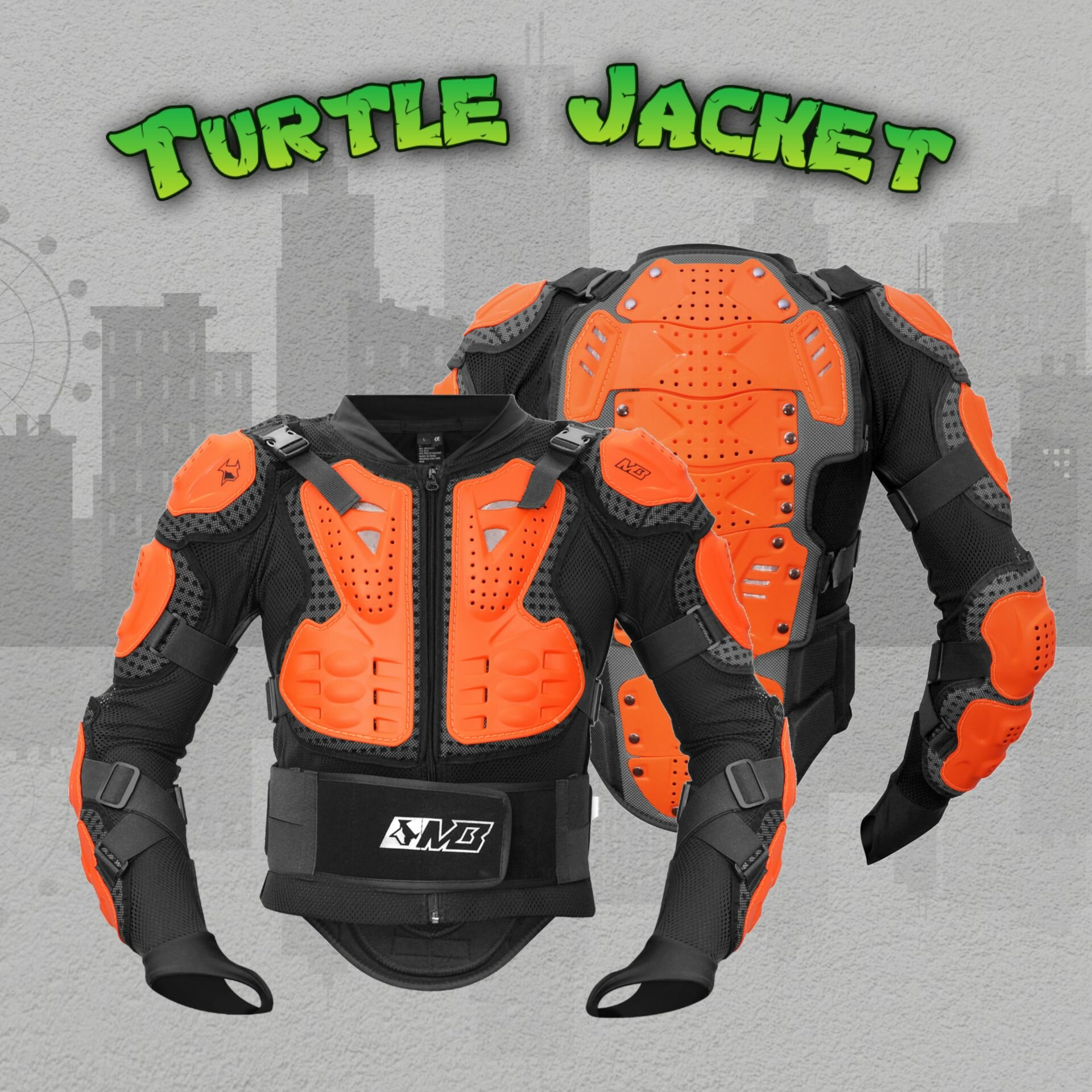 Черепаха защитная Madbull Turtle Jacket оранжевая L