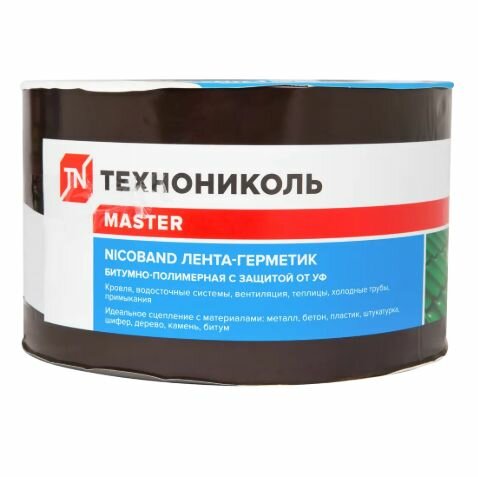 Лента-герметик Никобенд 10x0.1 м цвет коричневый