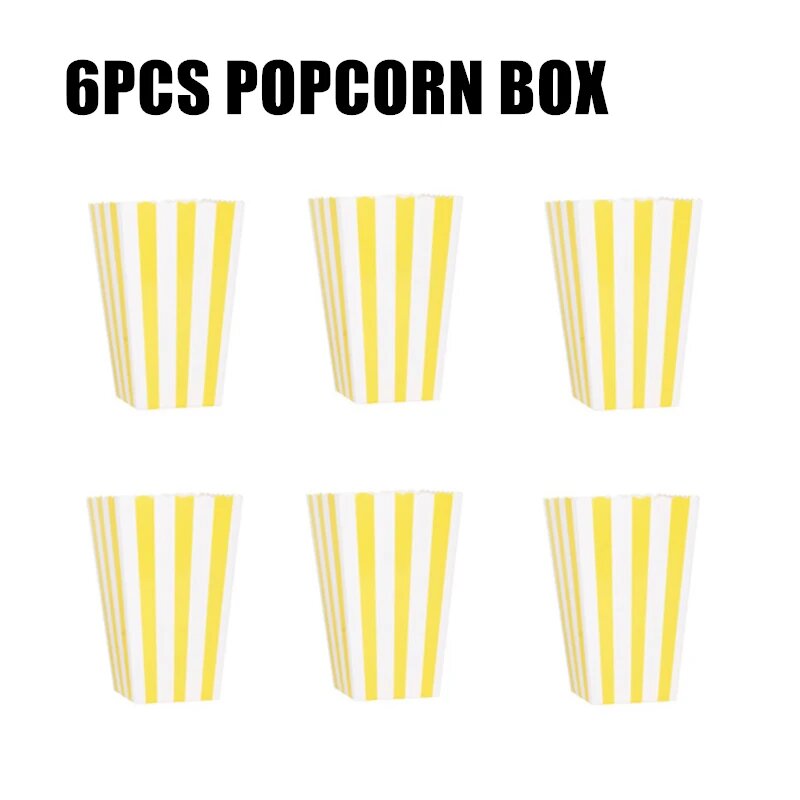 Набор декораций для девичника 6pcs popcorn box