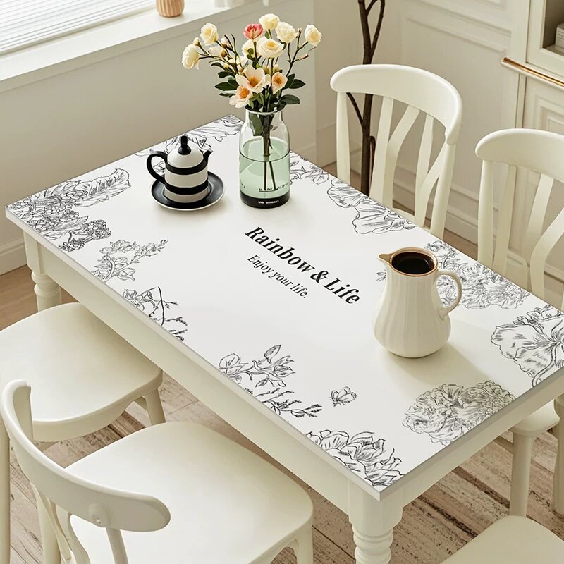 Салфетка для стола Whisper Bloom, 50x90 см, водонепроницаемая, устойчивая к пятнам, легко стирается, для домашнего