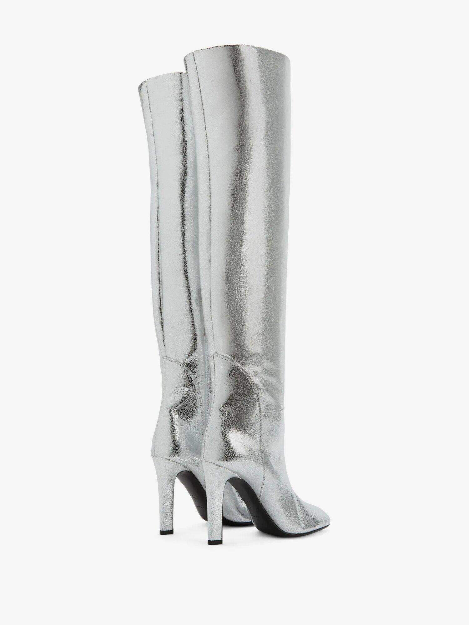 Сапоги Giuseppe Zanotti Hattie 105, размер 41 EU, серебристый/красный — фото 1