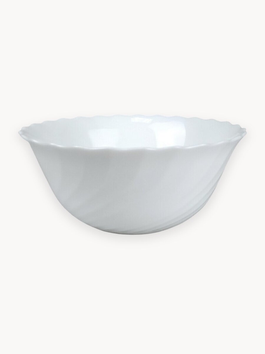 Салатник Luminarc "Трианон", круглый, для СВЧ, стеклокерамика, белый, 18 см