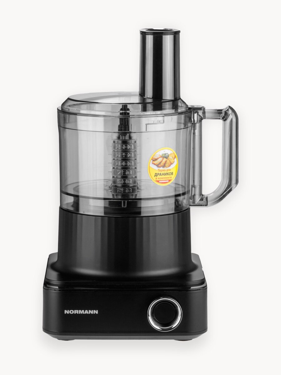 Кухонный комбайн многофункциональный Normann AFP-951, 1300 Вт, 6 скоростей, импульсный режим, черный