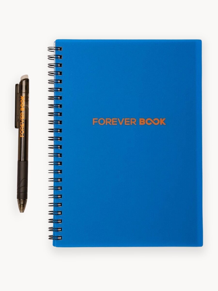 Умный блокнот для записей Gift Development, многоразовый, вечные листы, с ручкой, 16,2х22,9 см, 42 листа