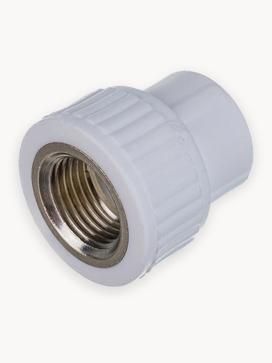 Набор полипропиленовых фитингов Муфта 20х1/2 ВР 6шт / полипропиленовая комбинированная внутренняя резьба