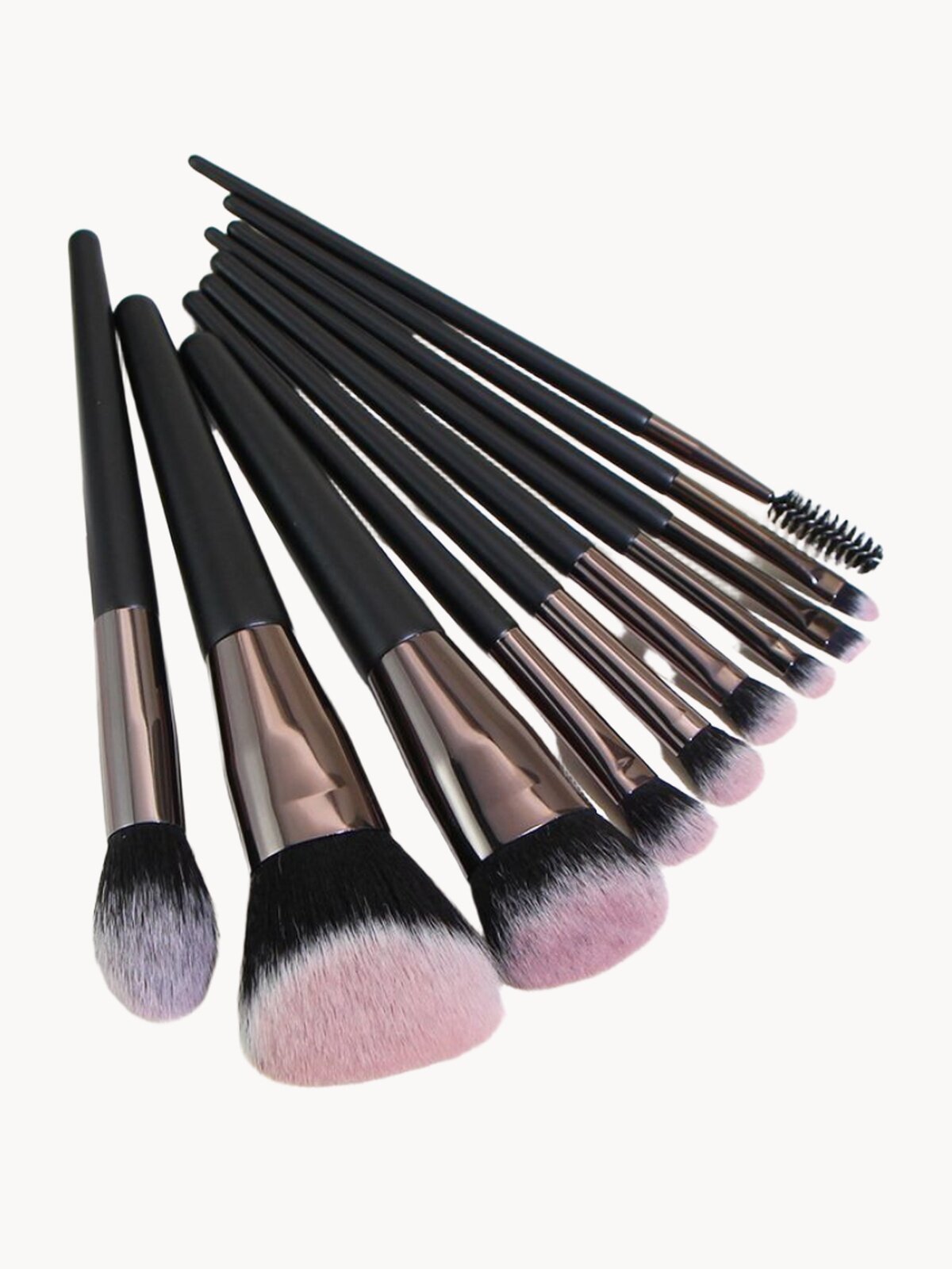 Набор кистей для макияжа в тубусе 11 штук. Профессиональные кисти