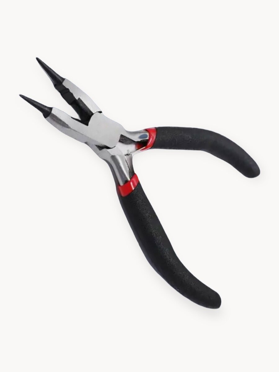 Круглогубцы диэлектрические, 125мм, рычажные, для точных работ, чёрные