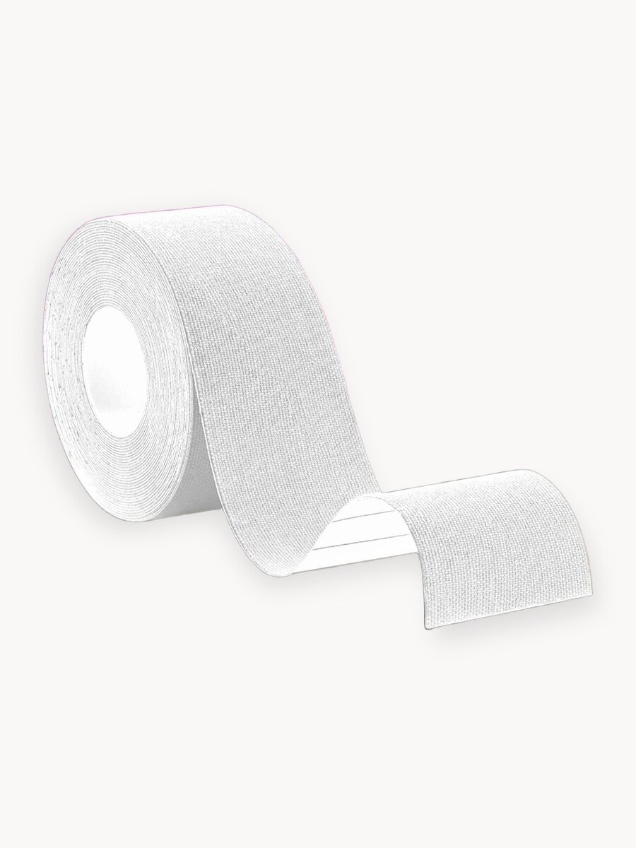 Тейпы для тела 5смх5м, Кинезио тейпы для лица от морщин и отеков, гипоаллергенный, белый