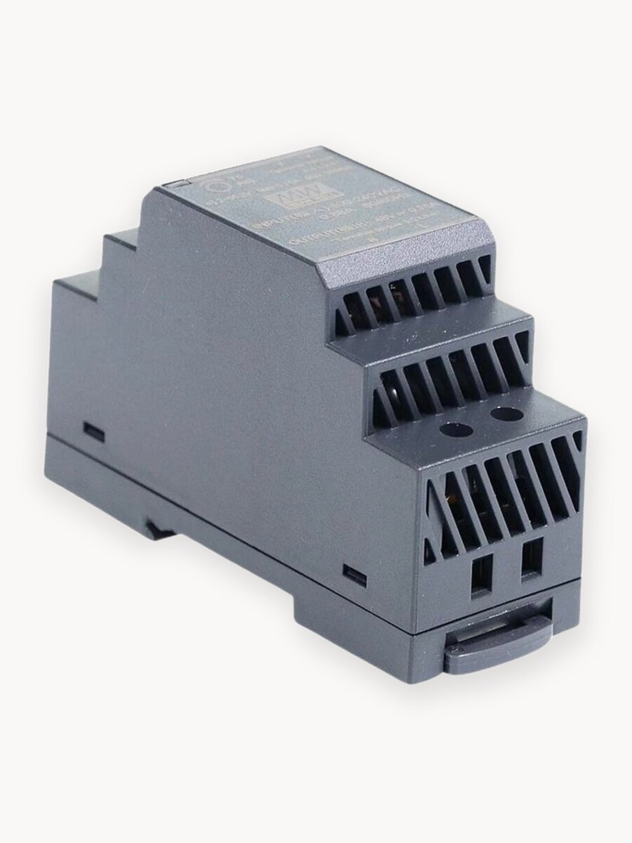 HDR-30-24 MEAN WELL, Блок питания на DIN-рейку, AC/DC 36 Вт 24 В 1,5 А ультратонкий 35 мм (2 SU) с LED-индикатором