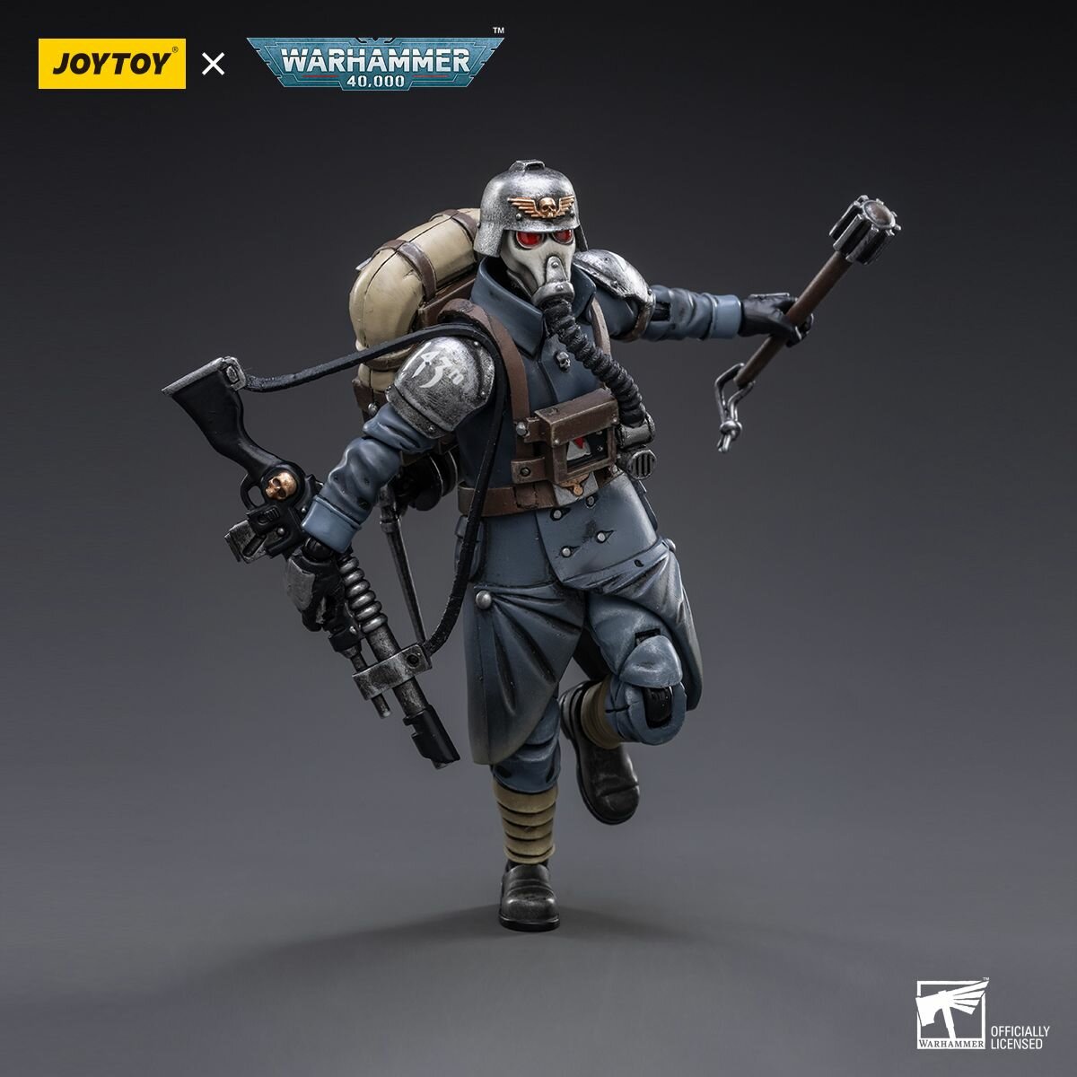 Подвижная фигурка JOYTOY Warhammer 40K Astra Militarum Death Korps of Krieg Veteran Squad Guardsman коллекция игрушек