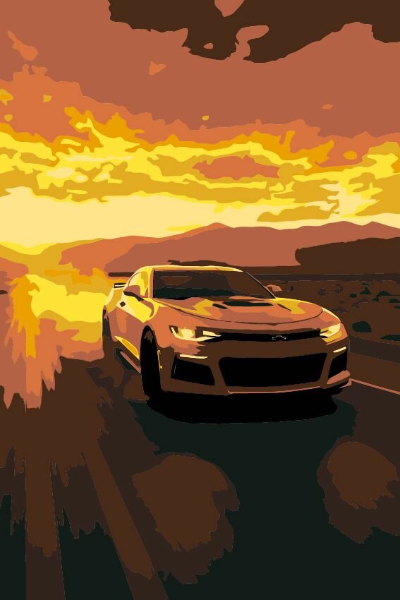 Детская картина по номерам МТ330 "Спорт машина" 20x30