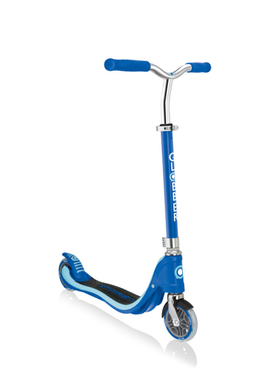 Детский самокат Globber FLOW 125 V2, двухколесный, нескладной - Blue