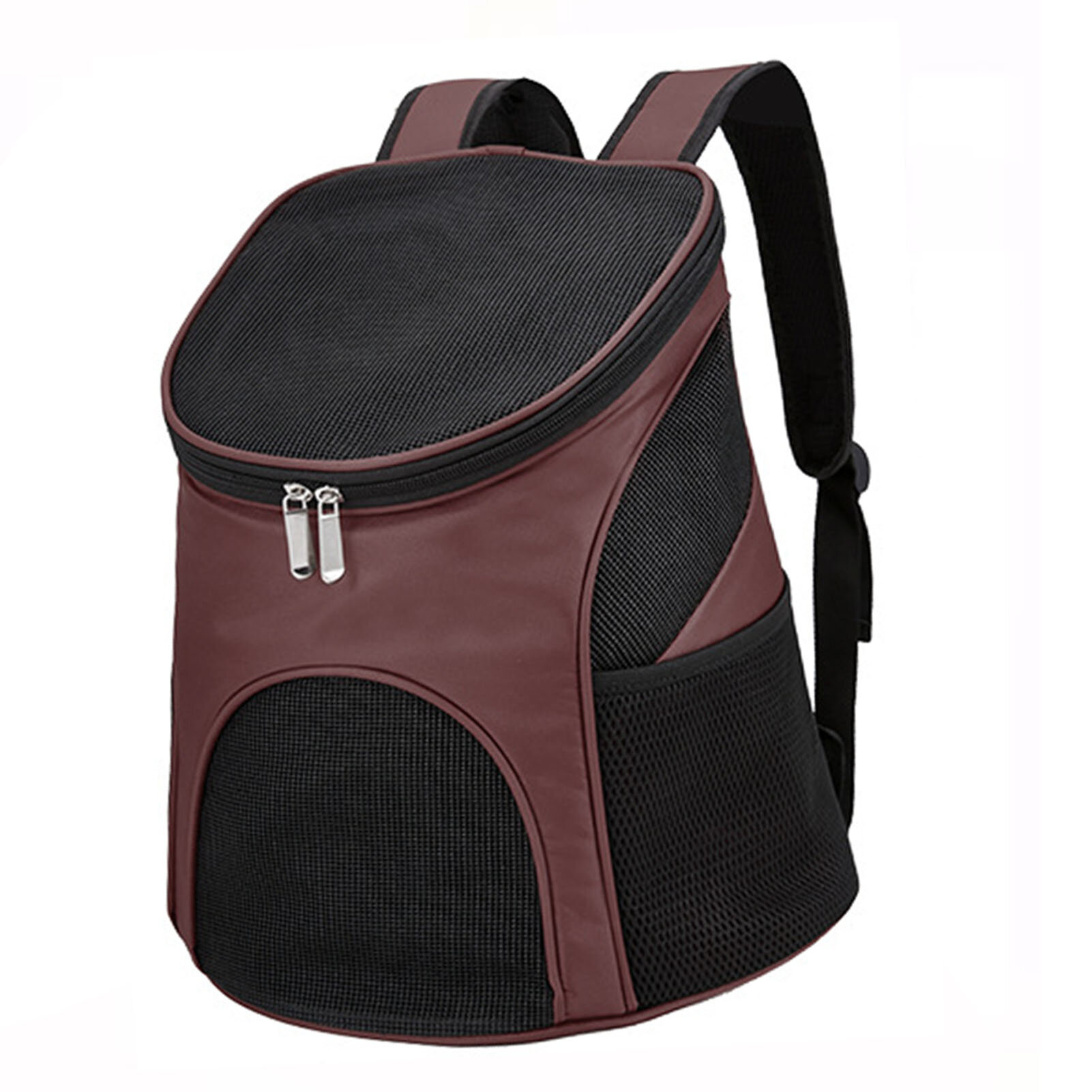 Дышащий рюкзак для кошек, ударопрочный, складной, переносной, с ручкой для переноски, размер S (30 x 25 x 35 см/11,8 x 9,8 x 13,8 см), кофейный