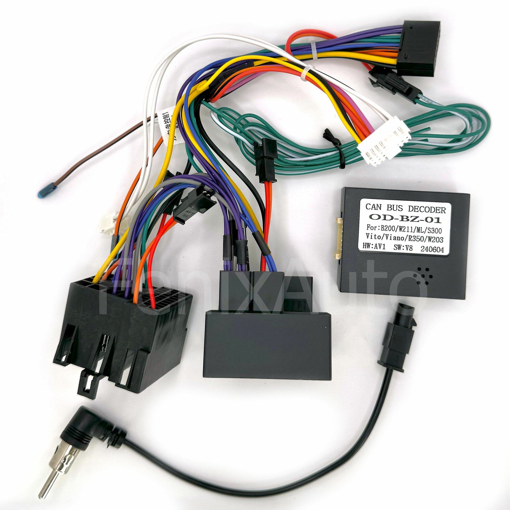 Переходник 16 pin Canbus OD для Android-магнитол Mercedes W203, W211, W164, W245, W169, W906