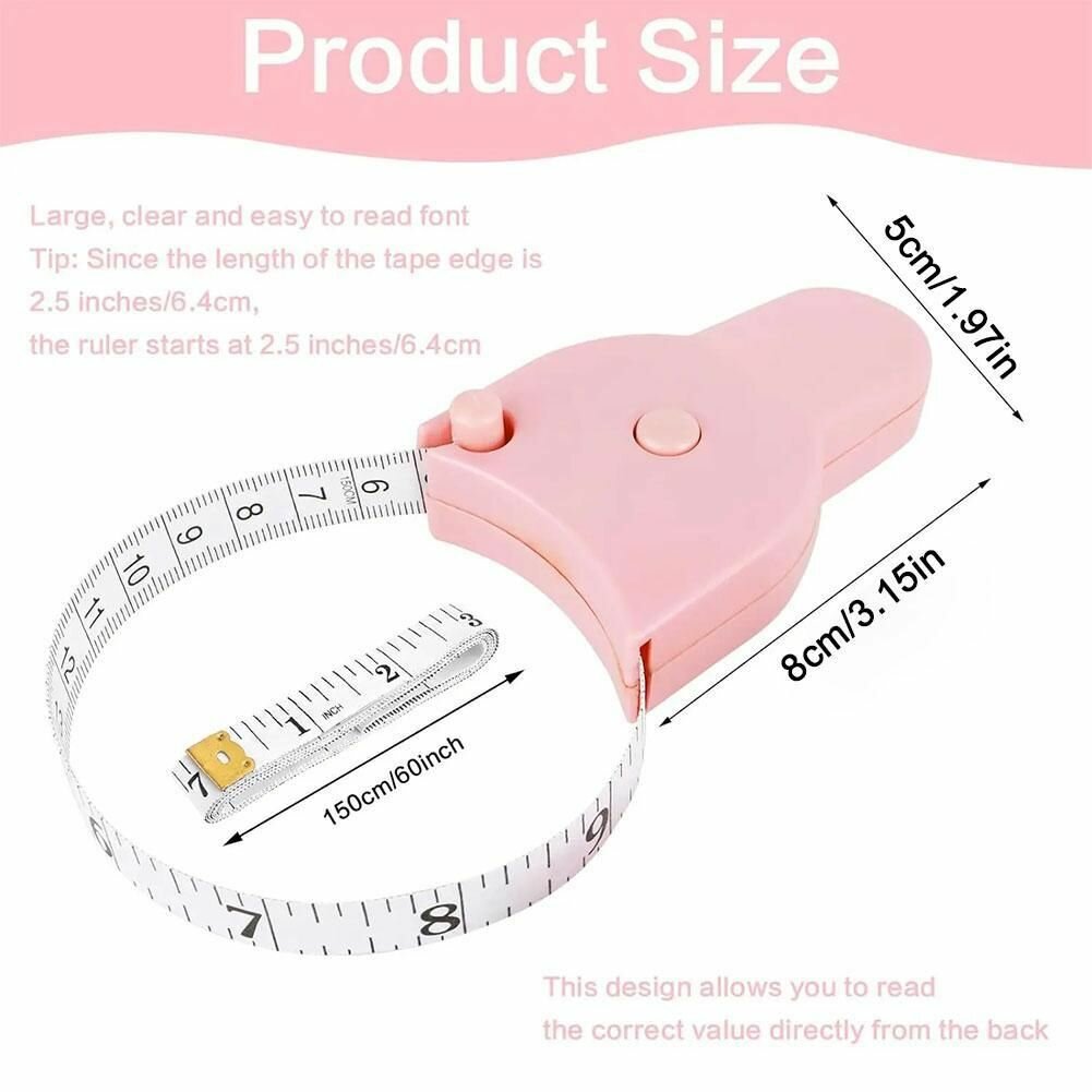 Сантиметровая лента, рулетка автоматическая двусторонняя