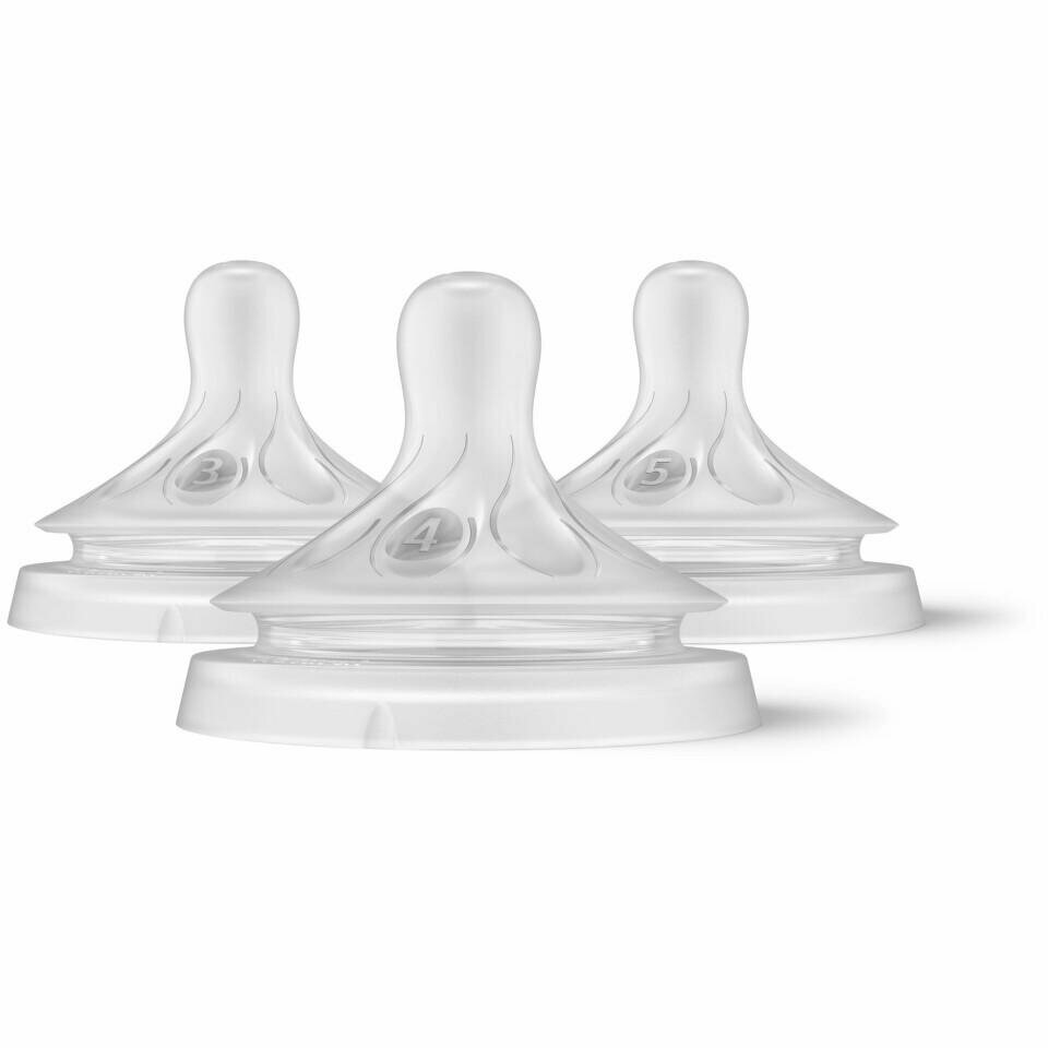 Соски для кормления Philips Avent "Natural Response", силикон, 3 шт