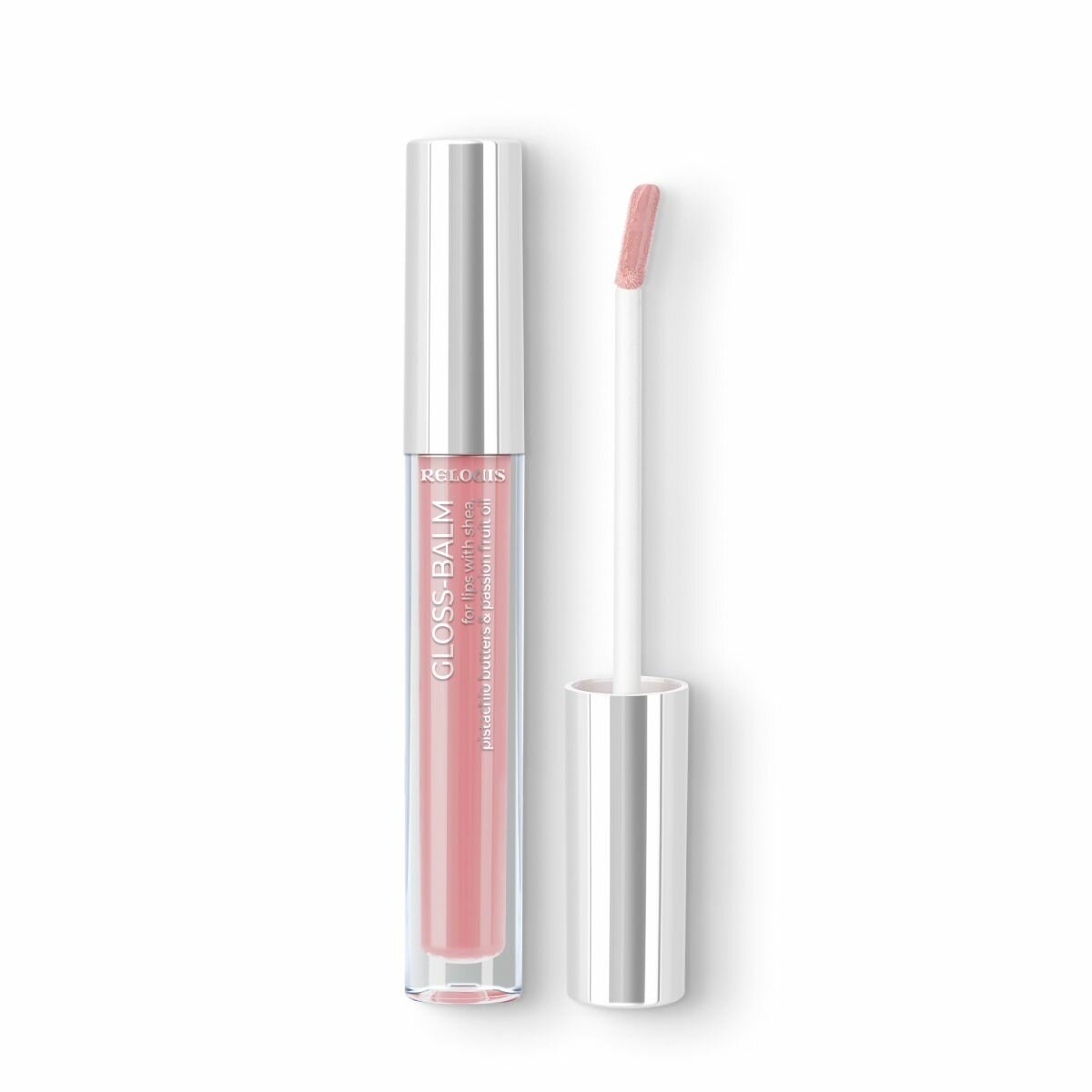 Блеск-бальзам для губ Relouis с маслами ши, фисташки и маракуйи, тон 09 Sugar Candy