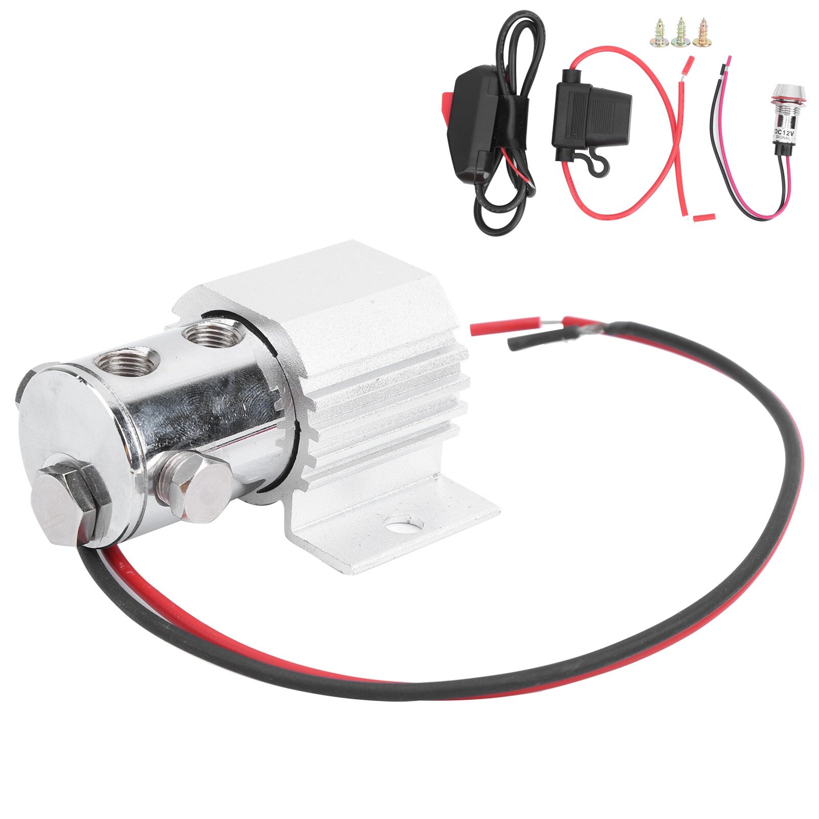 Комплект фиксатора переднего тормозного шланга, усиленный универсальный держатель для шин, система контроля крена, 1/8‑27 NPTSilver