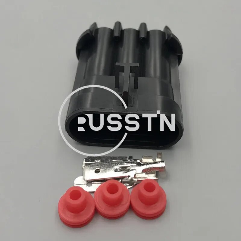 1 комплект, водонепроницаемая автомобильная розетка для вентилятора с 3 отверстиями, автомобильный разъем переменного тока в сборе для BUICK Haval H3 12124685 15358681 1 Set Male