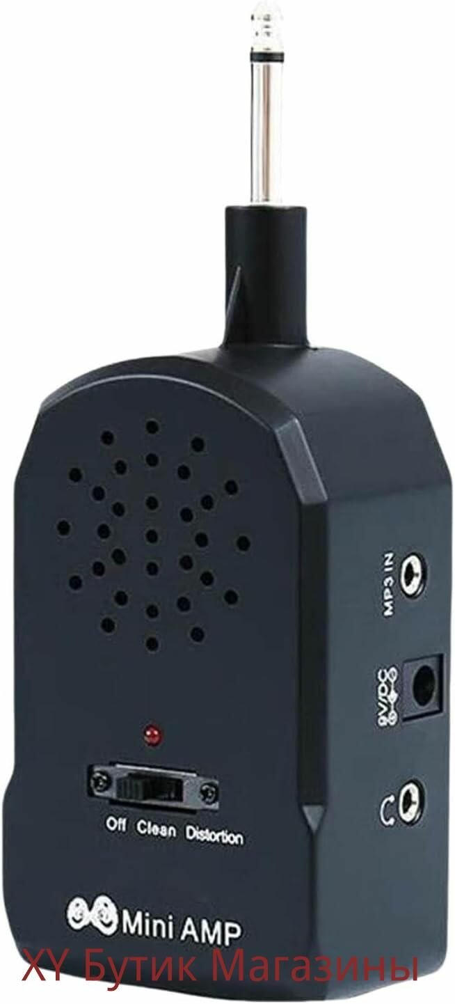 Гитарный усилитель перезаряжаемый портативный с Bluetooth, чистыми/искаженными эффектами, мощным динамиком, компактным карманным