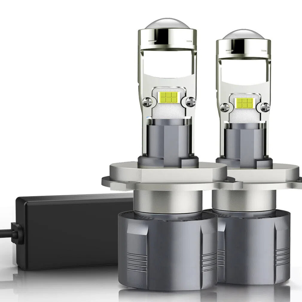 Автомобильные Лед лампы H7 6000 К светодиодные мини линзы bi led