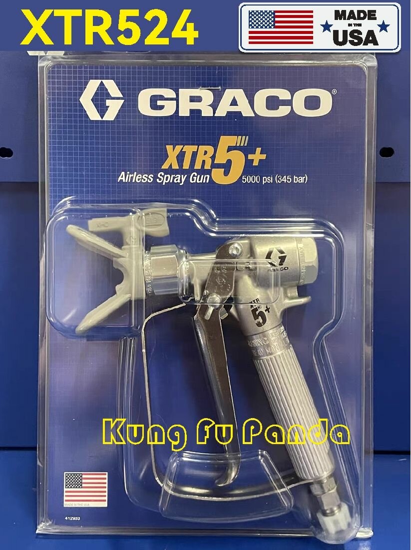 Безвоздушный мощный антикоррозийный пистолет-распылитель GRACO высокого давления XTR524 новый пистолет-распылитель