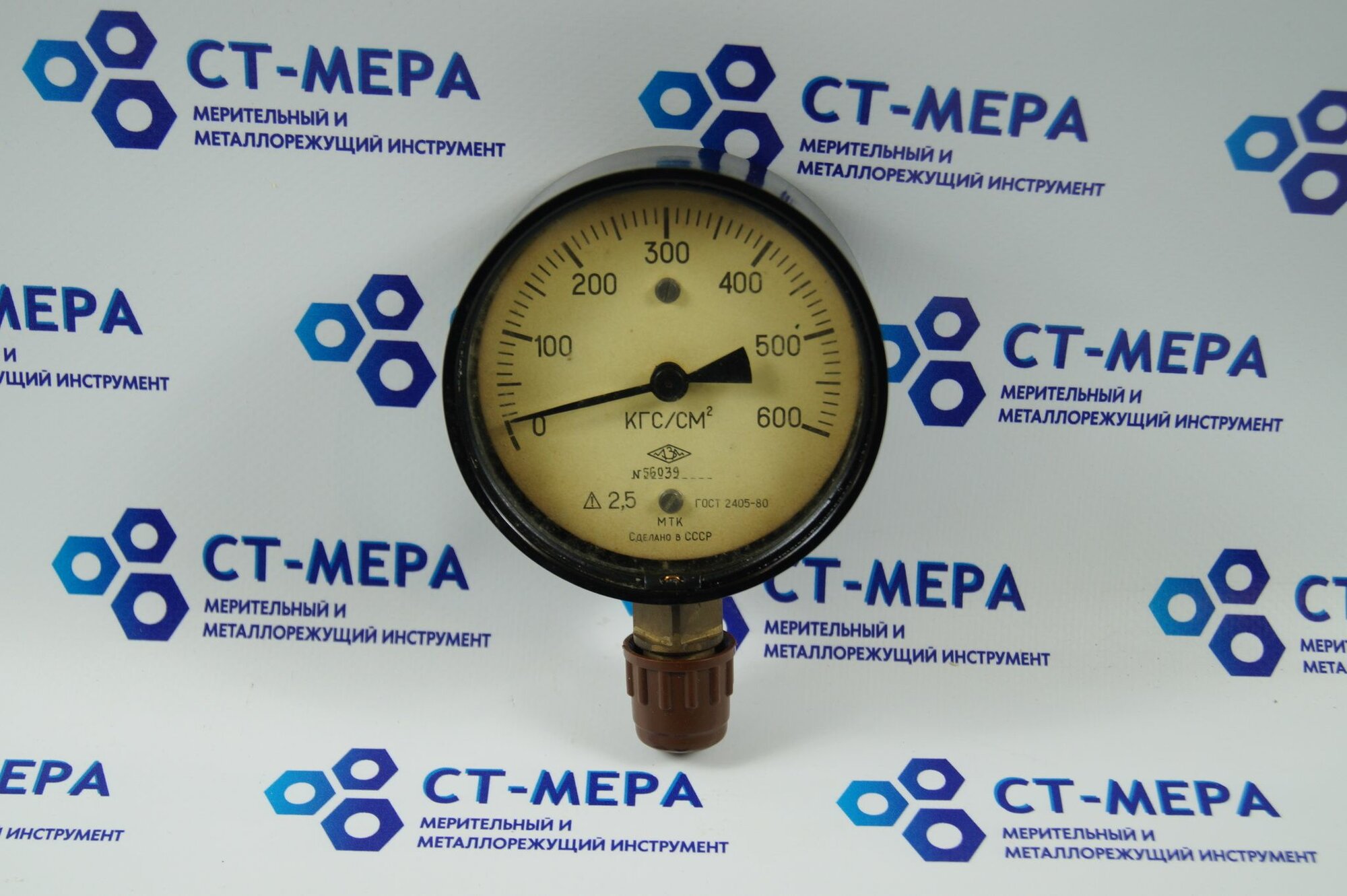 Манометр МТК-600 кгс/см резьба 1/2" труб. 100мм