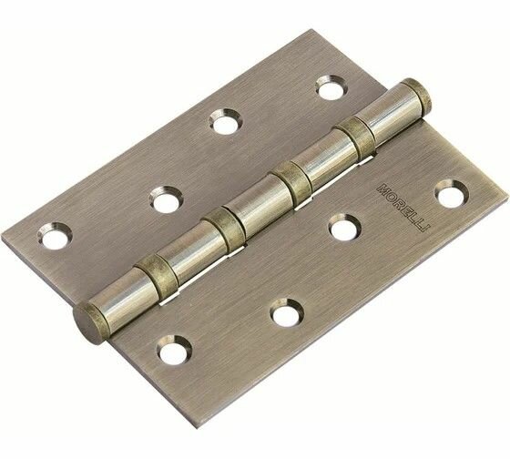 Петля стальная с подшипником универсальная MORELLI MSN 100x70x2.5-4BB AB, 2 шт, цвет - античная бронза