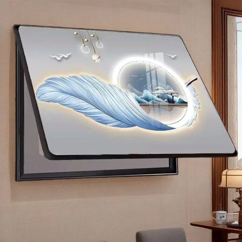 Крышки счетчиков электроэнергии внутренняя электрическая панель, скрытые картины, вертикальная секция, бесплатная штамповка, 50*40 см