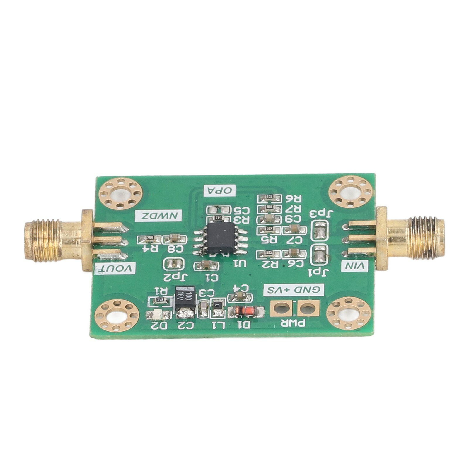 Модуль усилителя мощности одиночный Ultra Low Noise Wideband High Speed Amplification Board OPA847, 3.9GHz, напряжение 6‑12V, входное выходное сопротивление 50R, коэффициент усиления 11 раз, 1 шт.