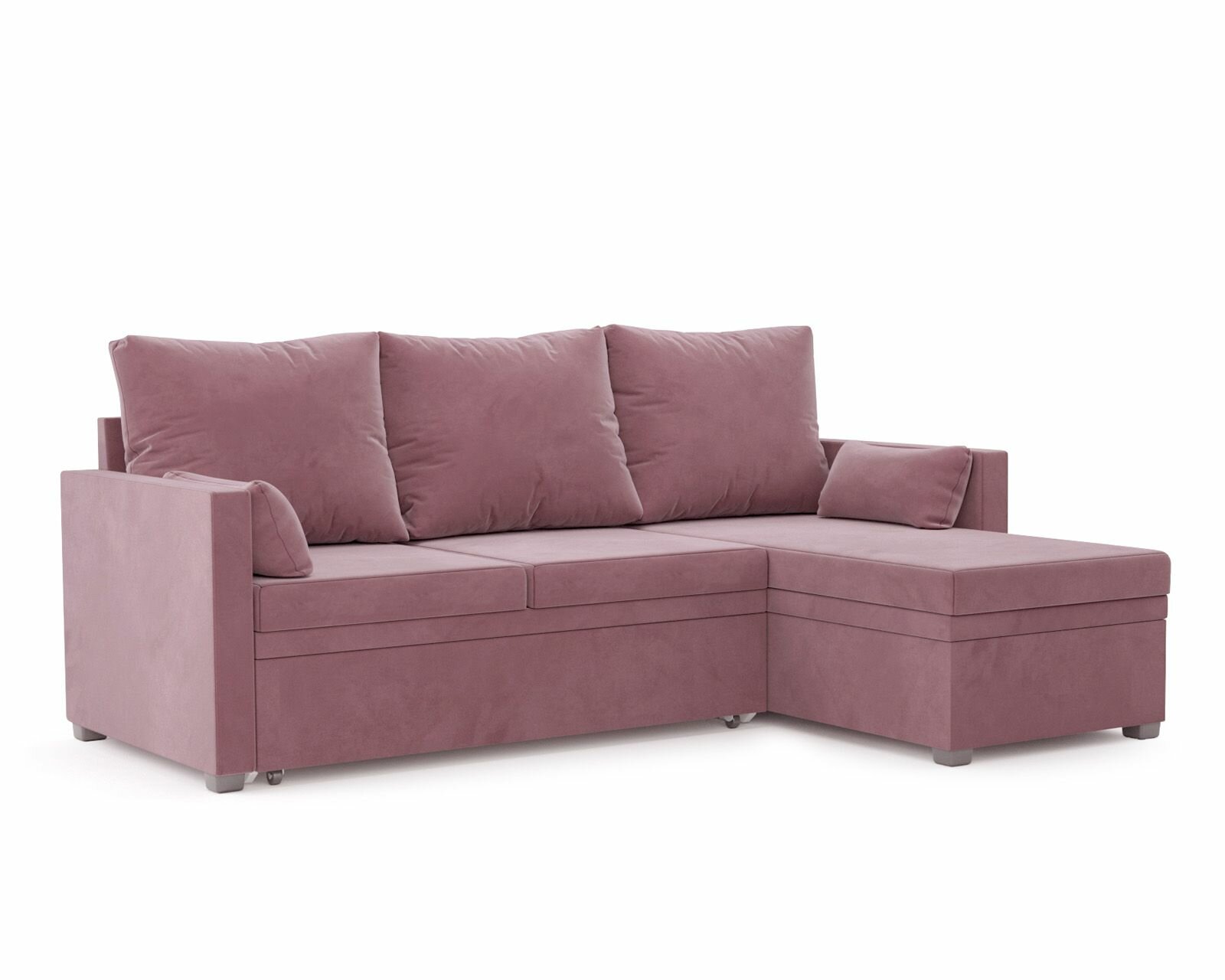 Диван угловой Mebel-ars Париж Велюр пудра НВ-178 18 Размеры: Высота 750мм Глубина 1580мм Ширина 2200мм