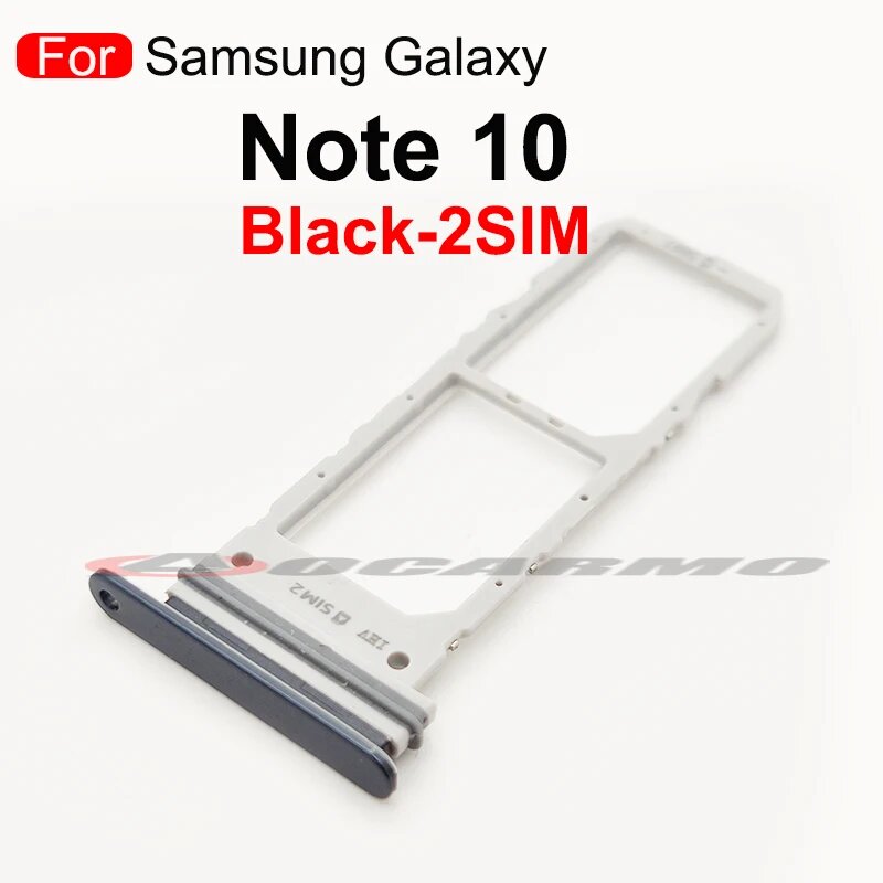 Сим-карты с гнездом держатель Micro SD карт памяти адаптер для Samsung Galaxy Note Note10-2SIM-Black