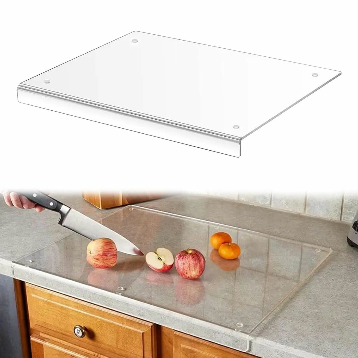 Разделочная доска IKEA, для посудомойки, квадратная, акриловое стекло, 60х45 см