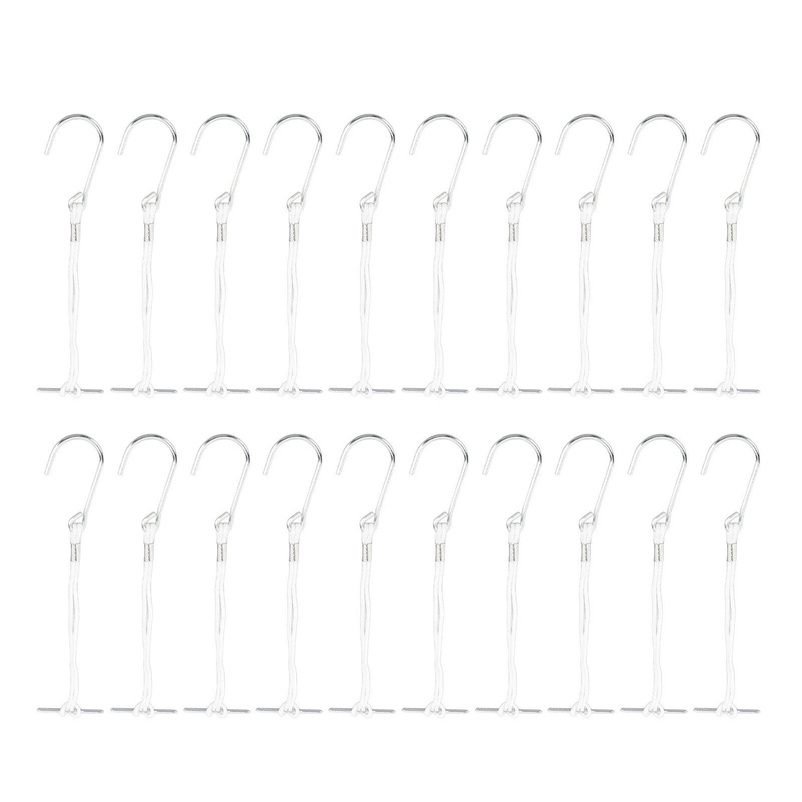 20 шт. крючков для выкроек, подвесные металлические вешалки для шитья с веревкой и эргономичной ручкой, 260 мм
