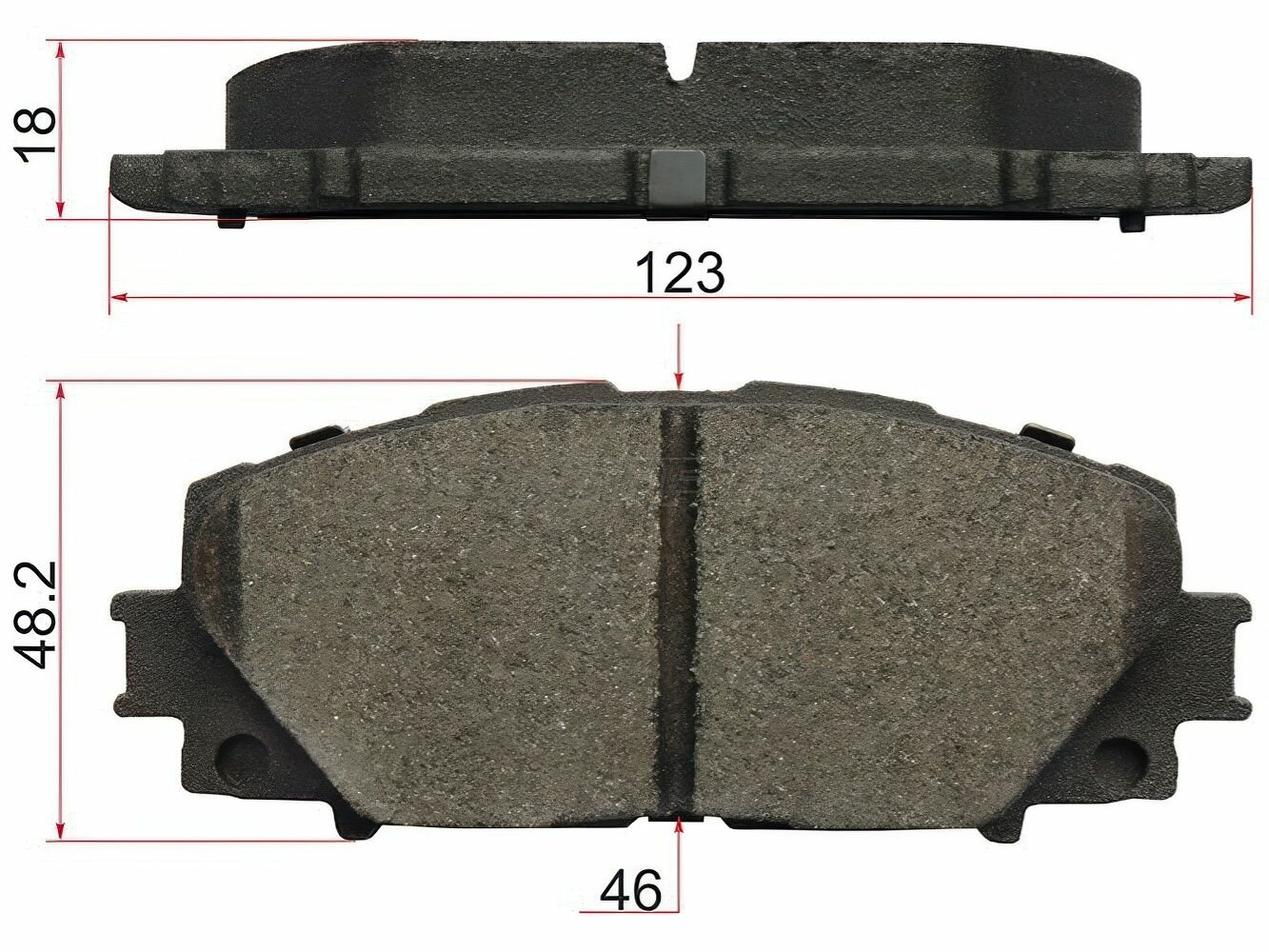 Тормозные колодки передние для Тойота Королла, Приус арт ST0446552180 SAT