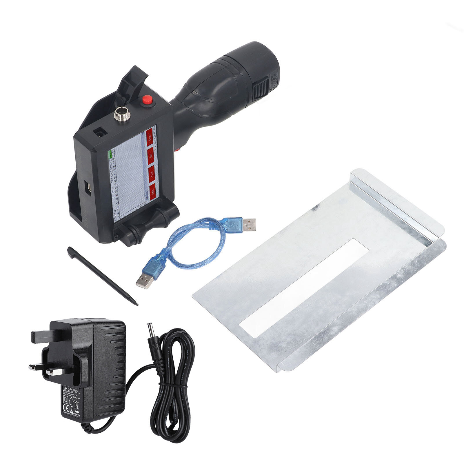 Портативный струйный принтер с 4,3-дюймовым сенсорным экраном, разрешением 600 dpi и высотой печати 12,7 мм.