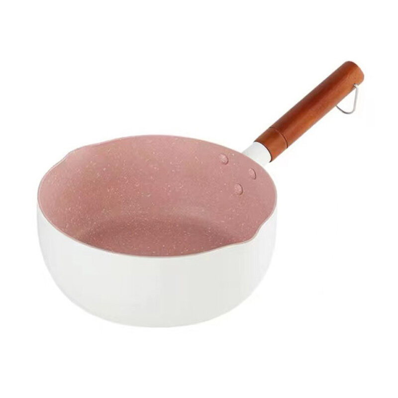 Кастрюля в японском стиле с антипригарным покрытием, молочная лапша, суп, кастрюля, кастрюля для приготовления детской еды, белая 20 см