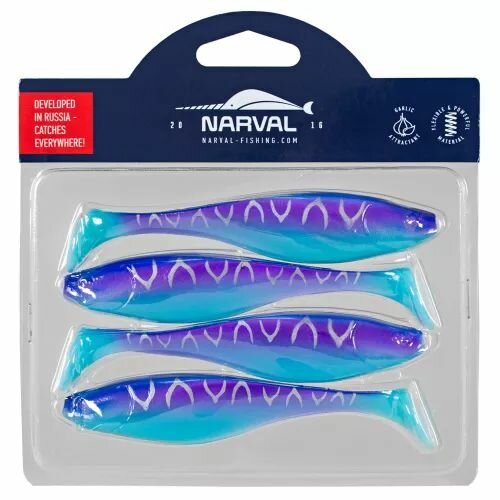 Силиконовая приманка Narval Commander Shad 12cm #051 4шт.