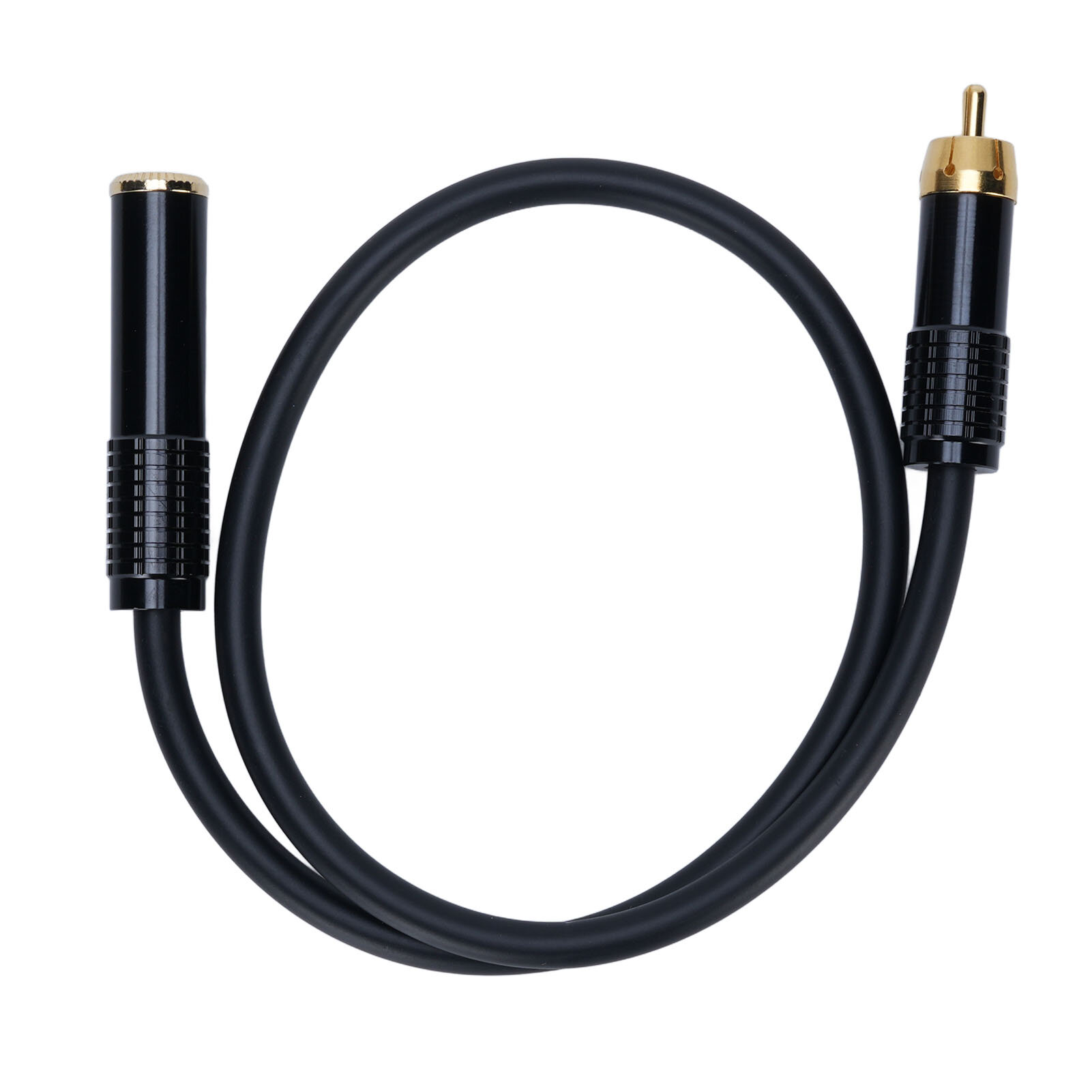 Золотая планка 1/4 дюйма 6,35 мм женская штепсель для мужского кабеля адаптера для AV -приемника смесителям CD -игроки 0,5 м