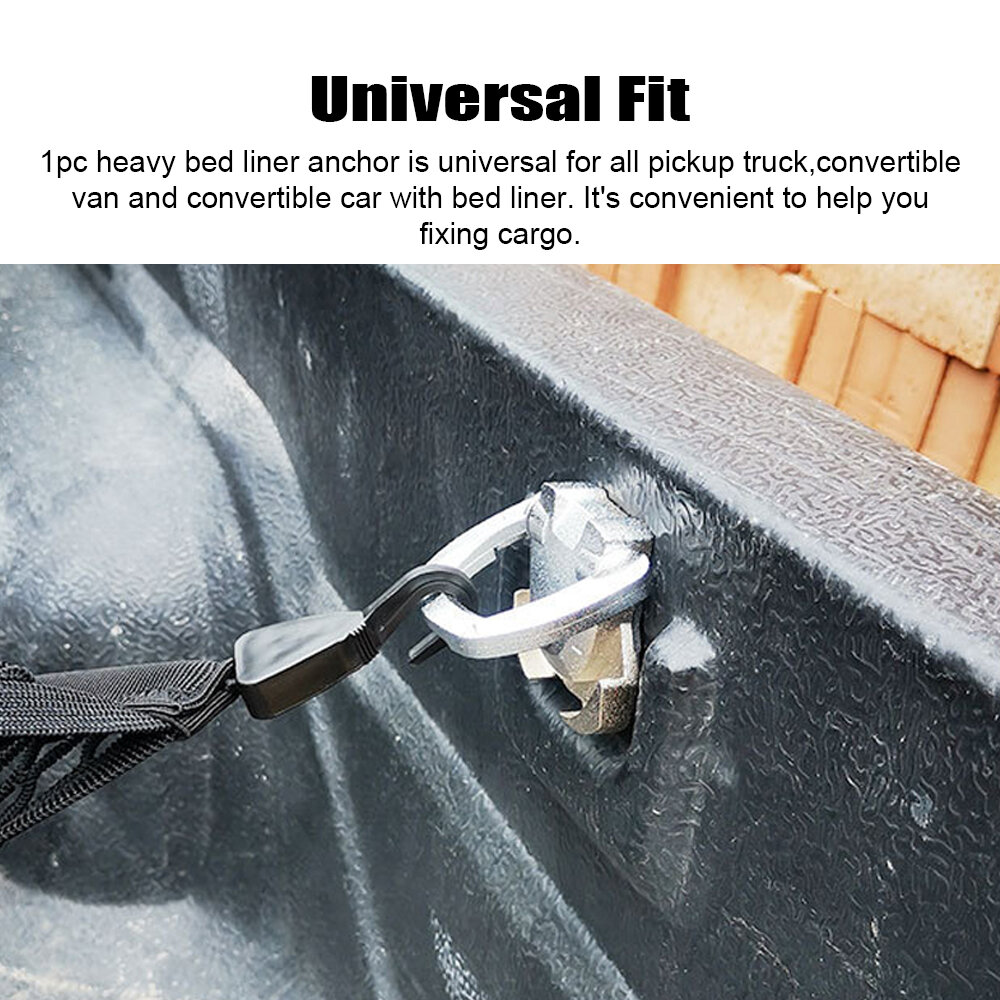 Прочные D-образные кольца из никелевого сплава для крепления кузова пикапа, прочные задние крюки для крепления груза с винтами и болтами, аксессуары для грузовиков