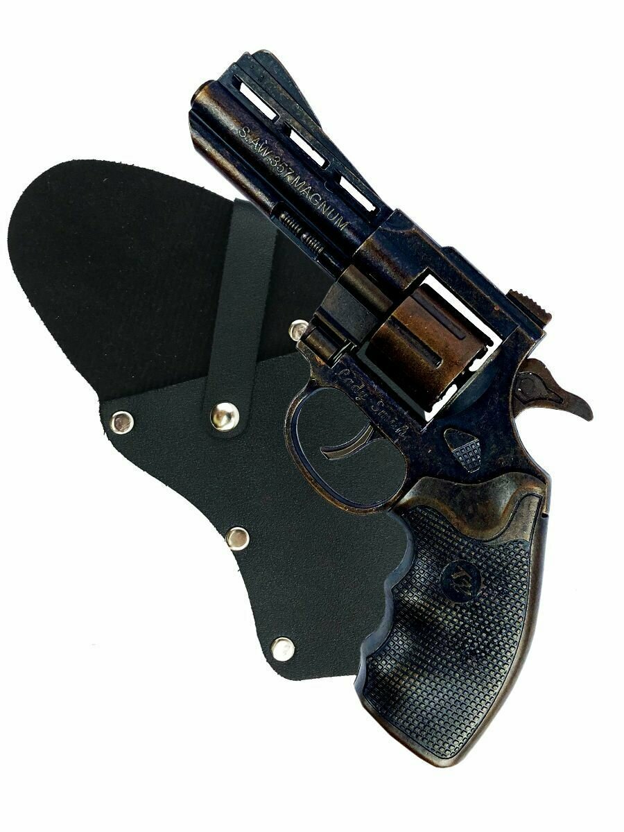 Игрушечный пистолет-револьвер с звуковым эффектом выстрела/ откидной барабан