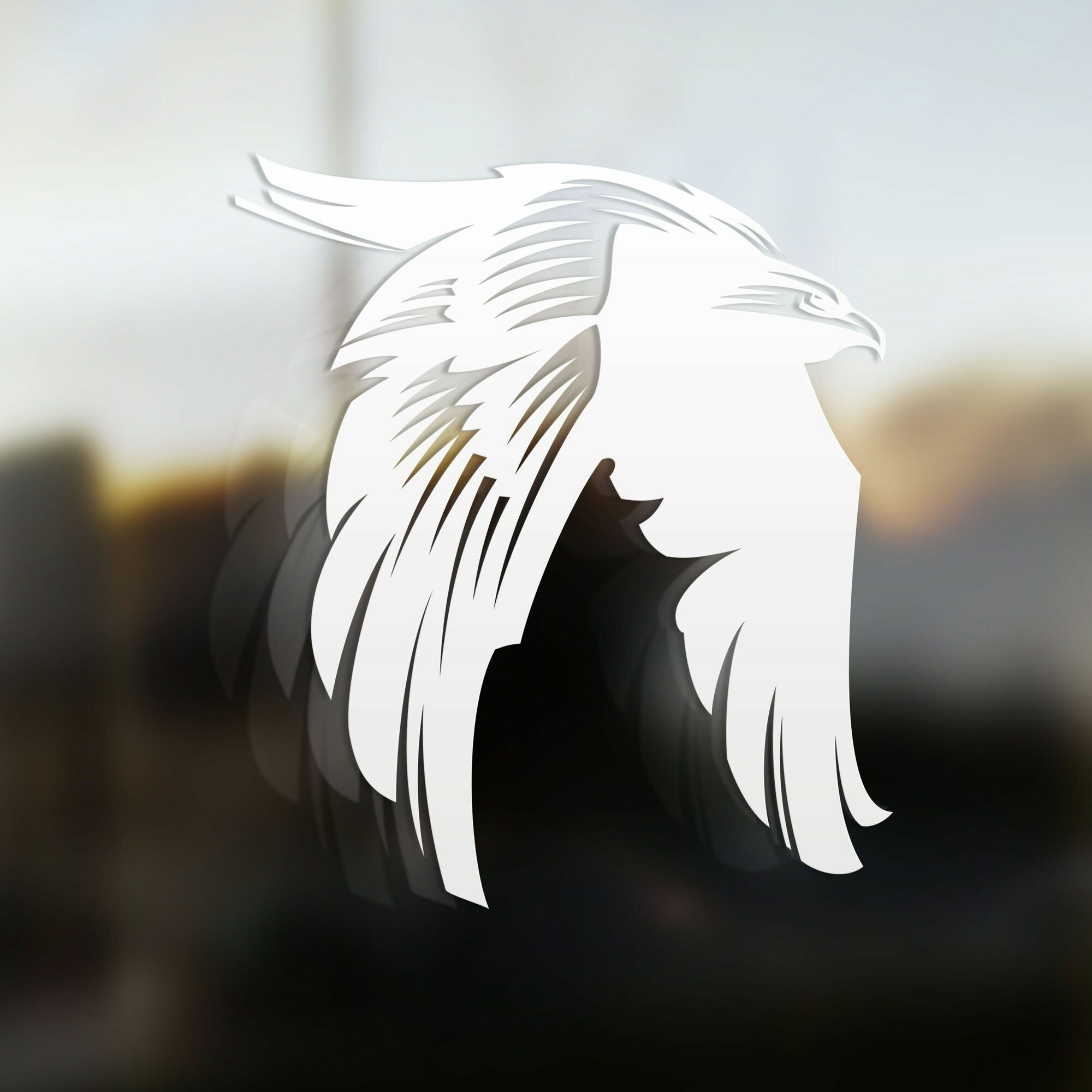 Наклейка на авто Орел 20x20