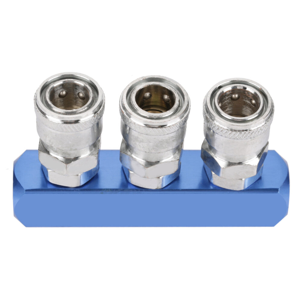 12mm Pneumatic Quick Fitting Female Connector for Air Hose Connecting PT1/4 (3 Way)