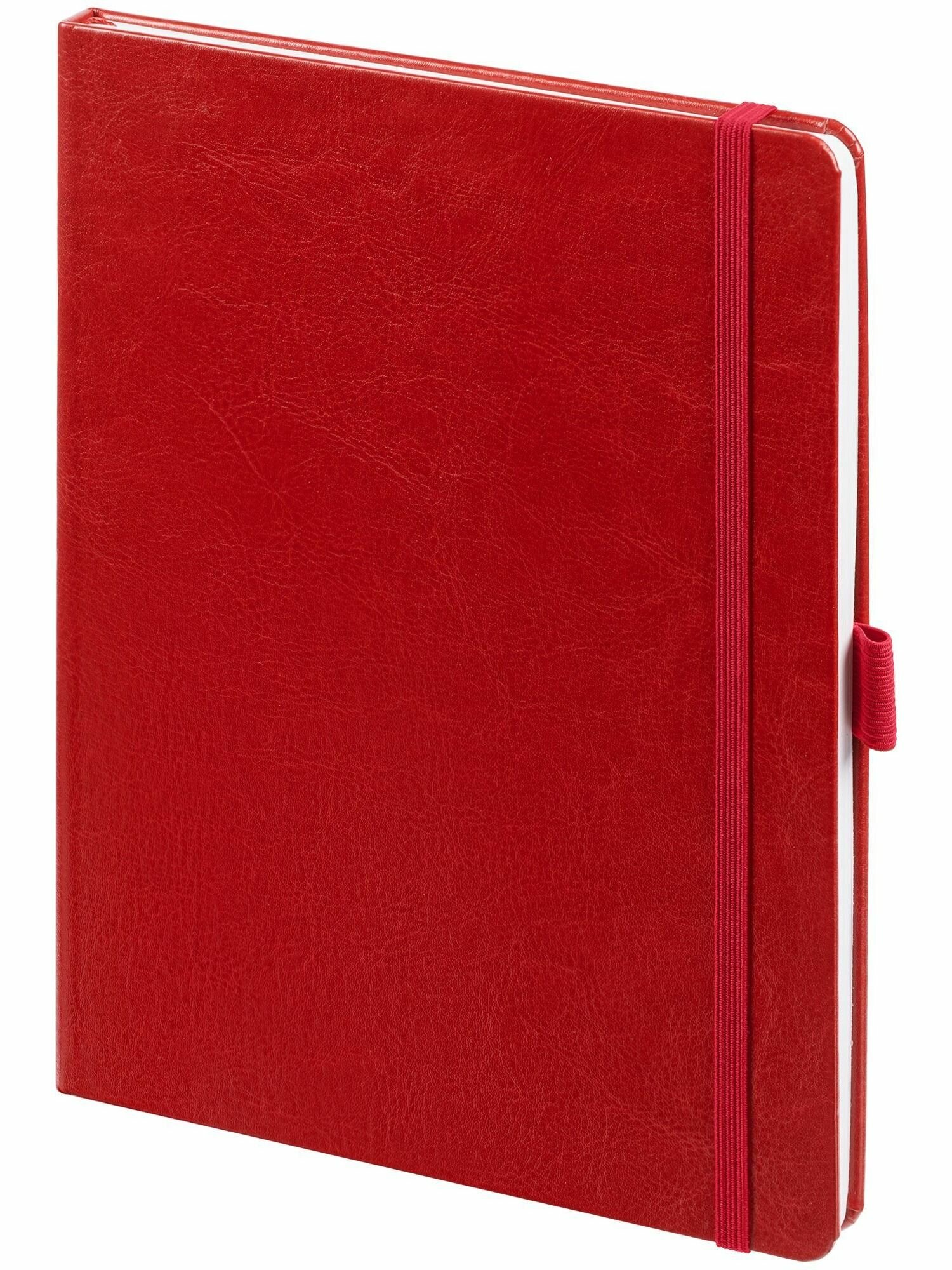 Еженедельник подарочный недатированный A5, учителя, планер, на резинке, Lucky, красный