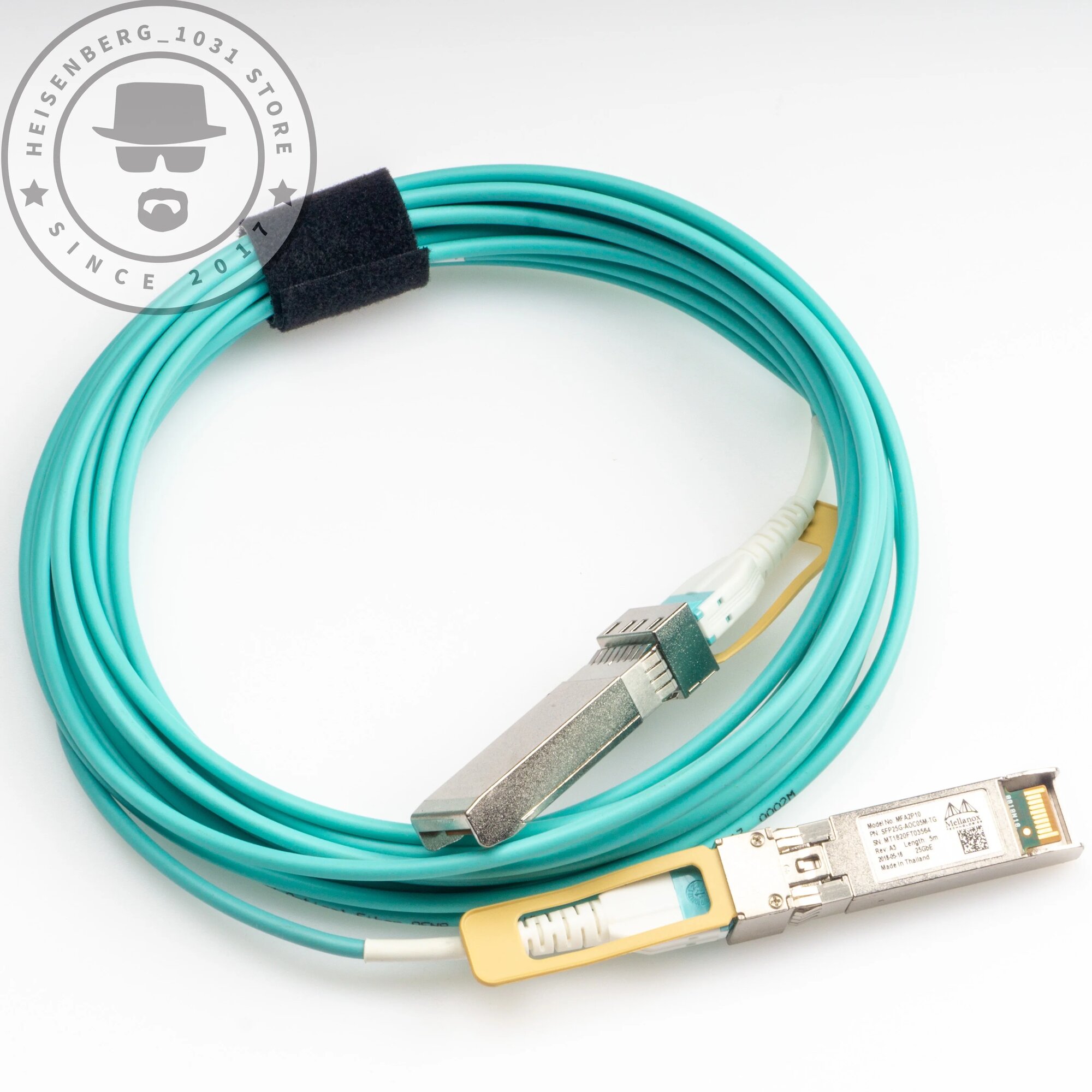 Восстановленный активный оптический кабель Mellanox LinkX SFP25G-AOC5M-TG 5м