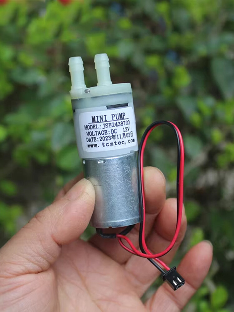 JSB2438 DC 12B Mини 370 Мотор диафрагменный Насос Микроскопический Cамовсасывающий Hасос--