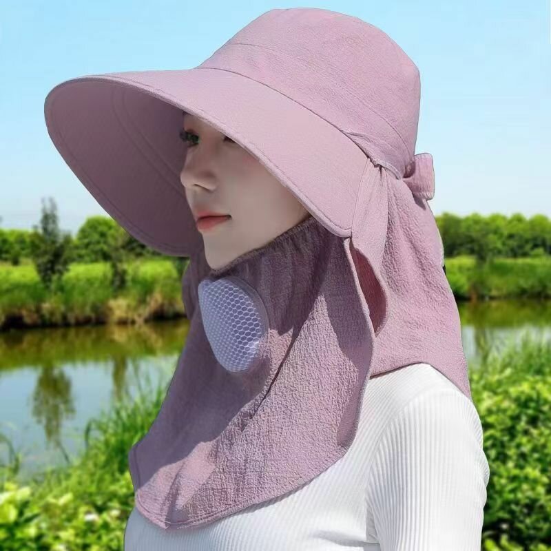 Шляпа, женская, с козырьком, цвет сирсакер, от солнца